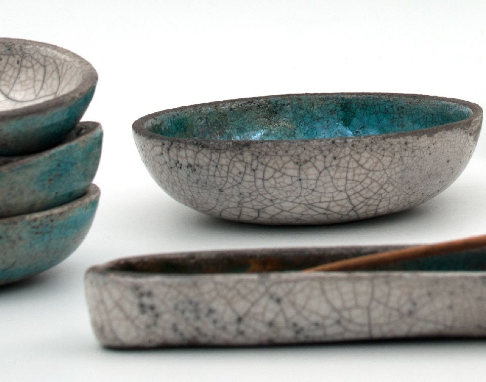 Puja Set - CERAMICA RAKU | ARTE E DESIGN | GIANLUCA MARTINI